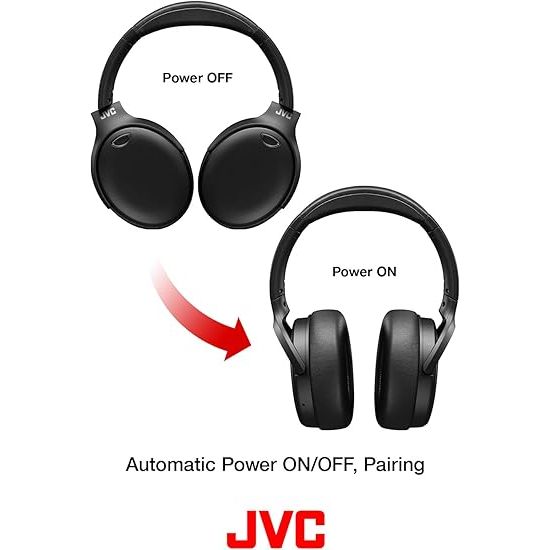 JVC HA-S100N Hybrid Noise Cancelling Wireless Over Ear Headphones with ...