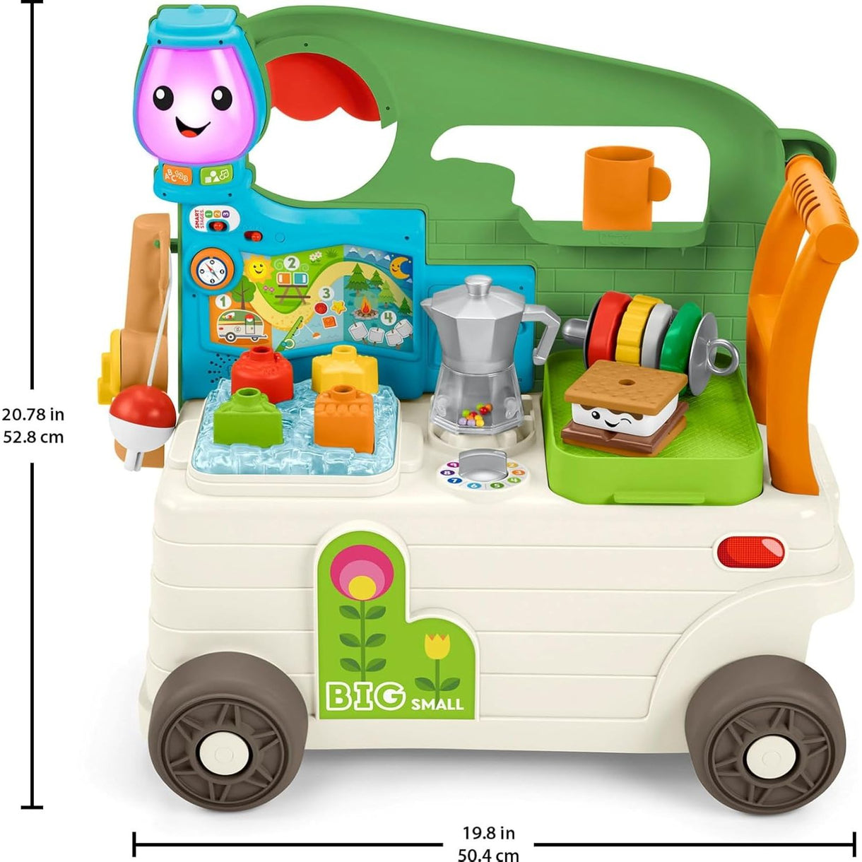 Fisher-Price Baby to Toddler Toy Laugh & Learn 3-in-1 On-the-Go Camper ...