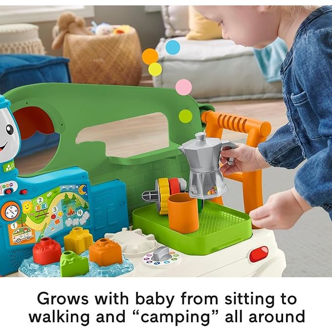 Fisher-Price Baby to Toddler Toy Laugh & Learn 3-in-1 On-the-Go Camper ...