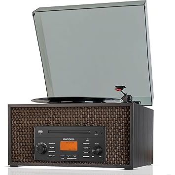 Memorex MX-TT700 7-in-1 Wooden Music Center — Turntable/CD/MP3/Cassett ...