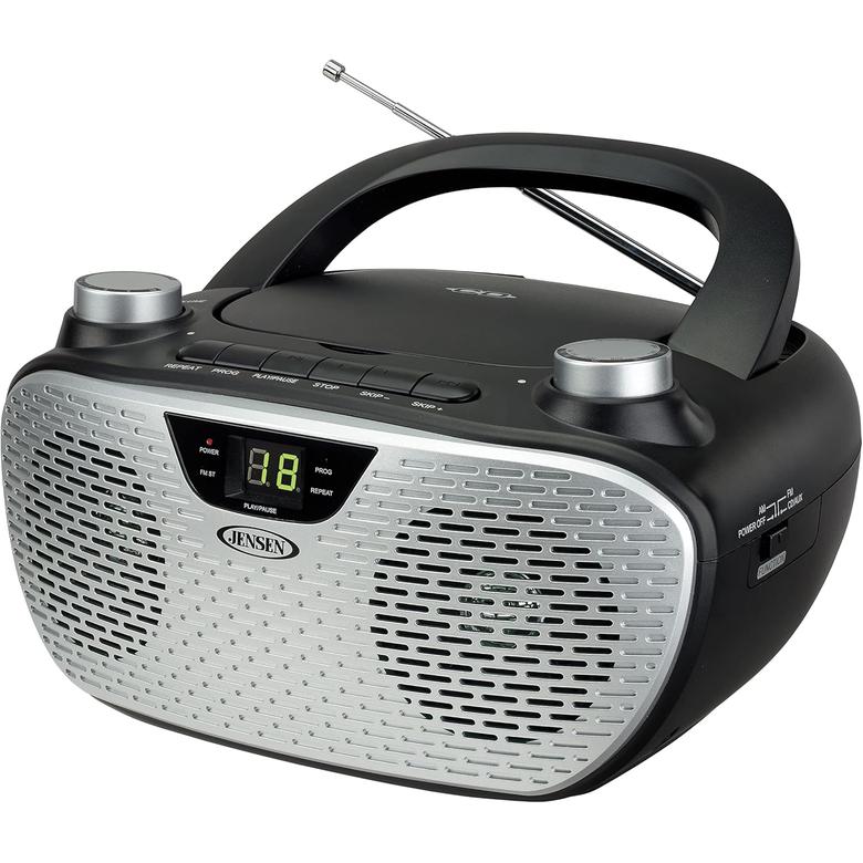 JENSEN CD485 1-Watt Portable Stereo CD Player with AM/FM Radio ...